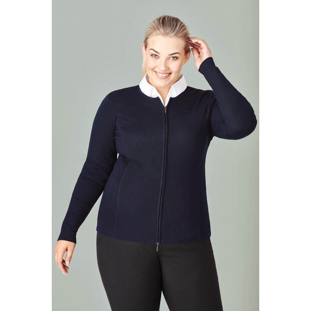 Buy BizCare Ladies 2-Way Zip Cardigan - LC3505 Online | Queensland ...